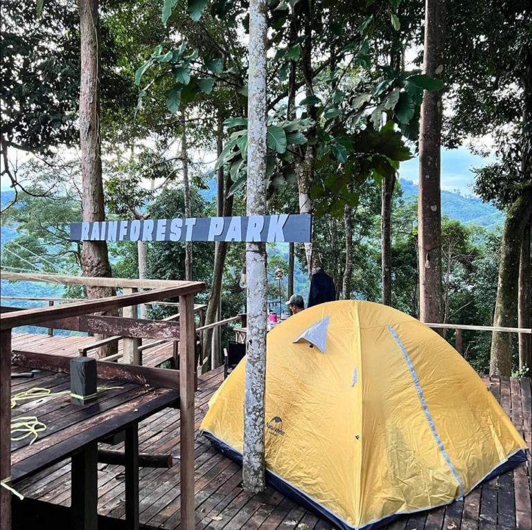 Camping Atas Awan Dengan Suhu Sejuk Macam Oversea di Rainforest Park ...