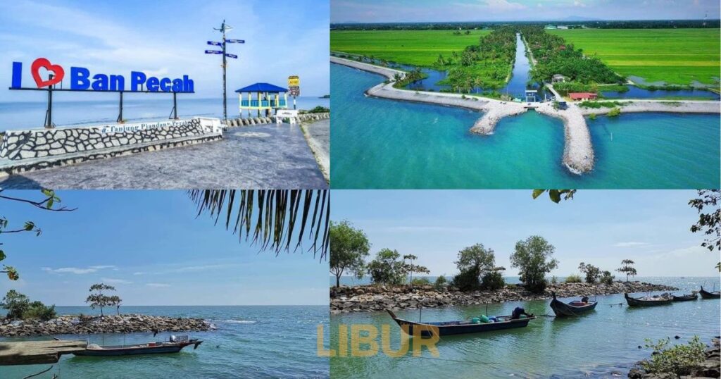 Hidden Gem Di Pantai Ban Pecah, Nampak Kehijauan Sawah Padi Juga