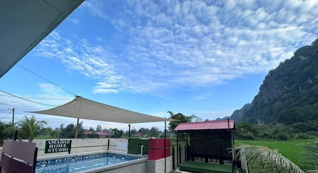 Tenang di Amadaz Homestudio Perlis, Luas Terbentang Kehijauan Sawah Padi